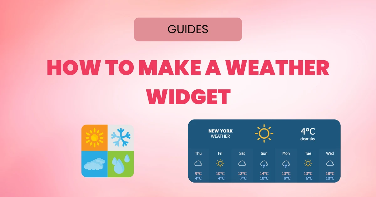 How To Make a Weather Widget in Minutes - Poper